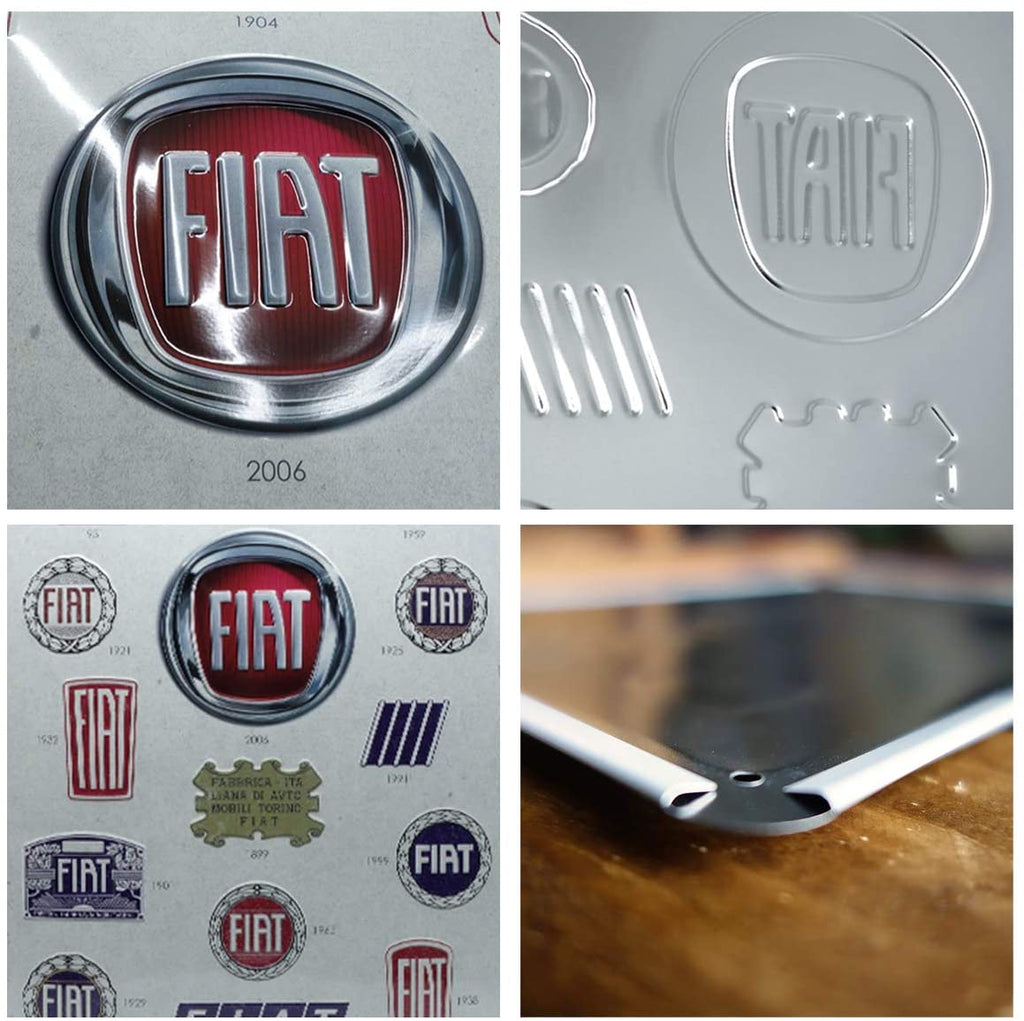 Large Sign: Fiat Logo Evolution – Forza Italia