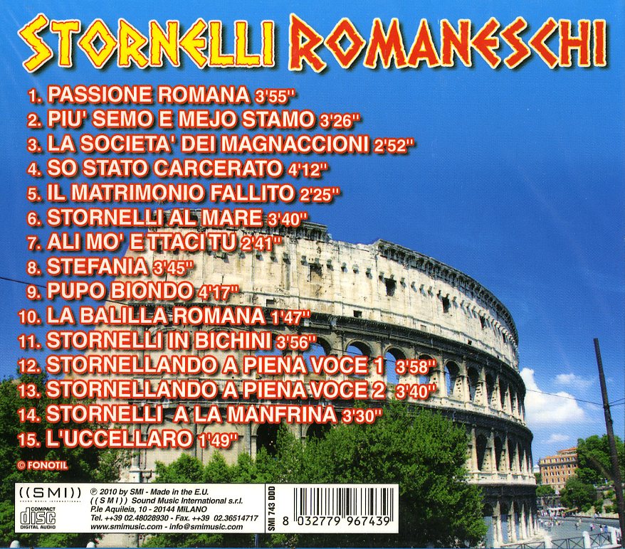 STORNELLI ROMANESCHI – Forza Italia