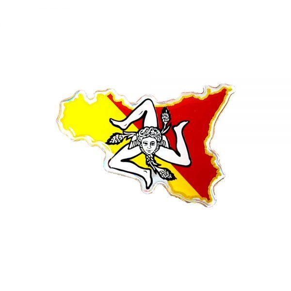 3D Sticker - SICILIA TRINACRIA – Forza Italia