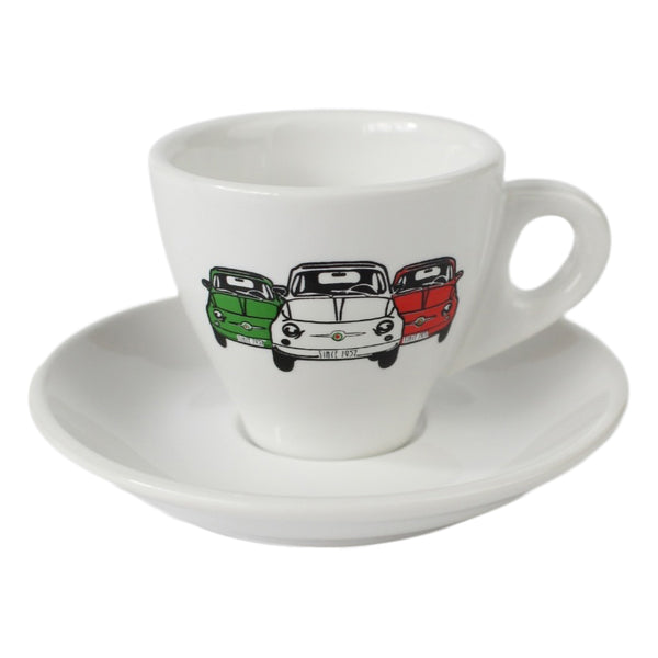 Fiat 500 Tricolore - Espresso Cups 4 set – Forza Italia