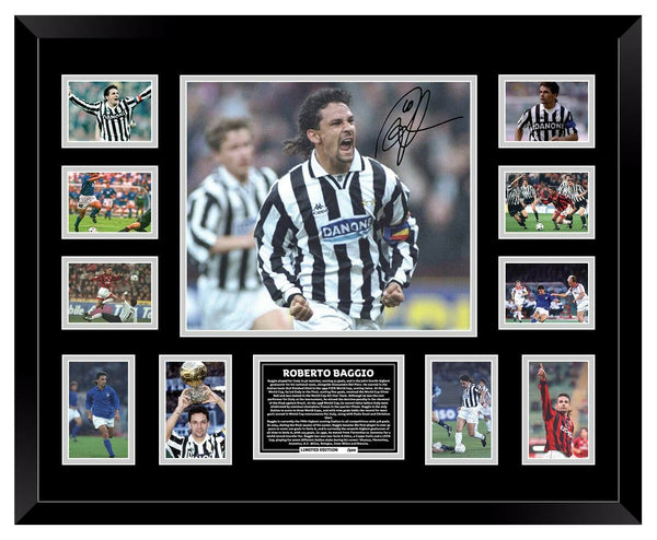 ROBERTO BAGGIO SIGNED LIMITED EDITION FRAME (FREE DELIVERY AUS-WIDE ...