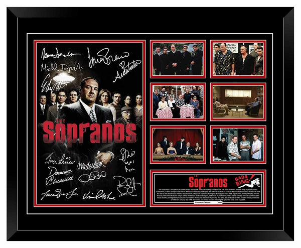 THE SOPRANOS CAST JAMES GANDOLFINI SIGNED LIMITED EDITION FRAME (FREE ...